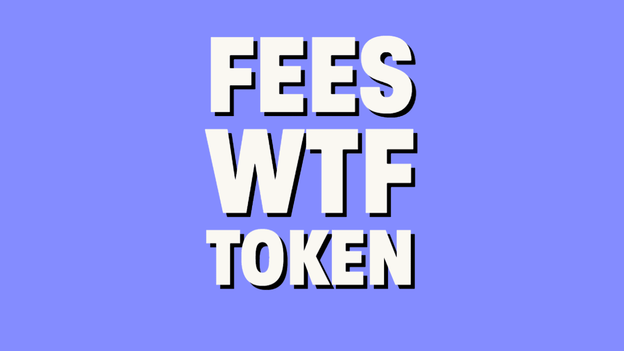 Fees.WTF Token Goes Live Today | NFT CULTURE | NFT News | Web3 Culture | NFTs & Crypto Art