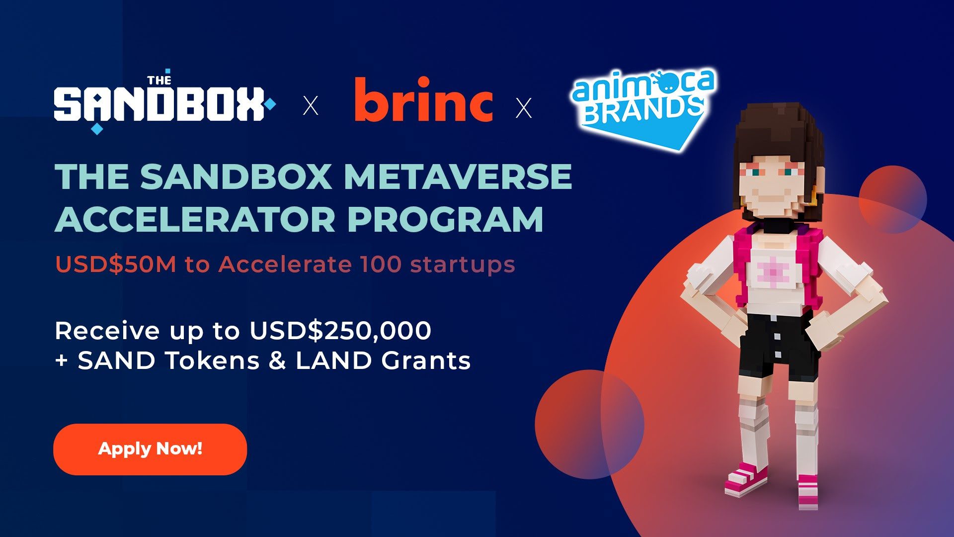 The Sandbox and Brinc announce US$50M Open Metaverse Accelerator ...