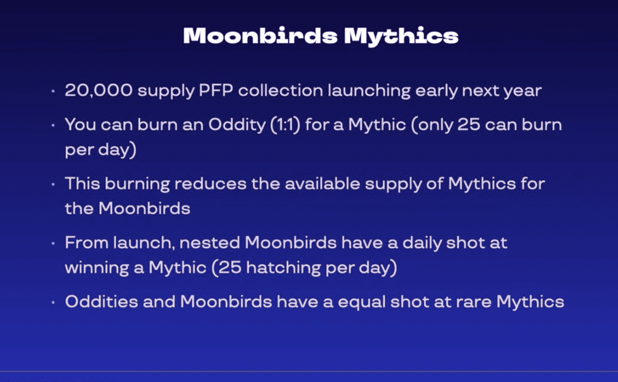 Moonbirds Mythics Overview | NFT CULTURE | Web3 Culture NFTs & Crypto ...